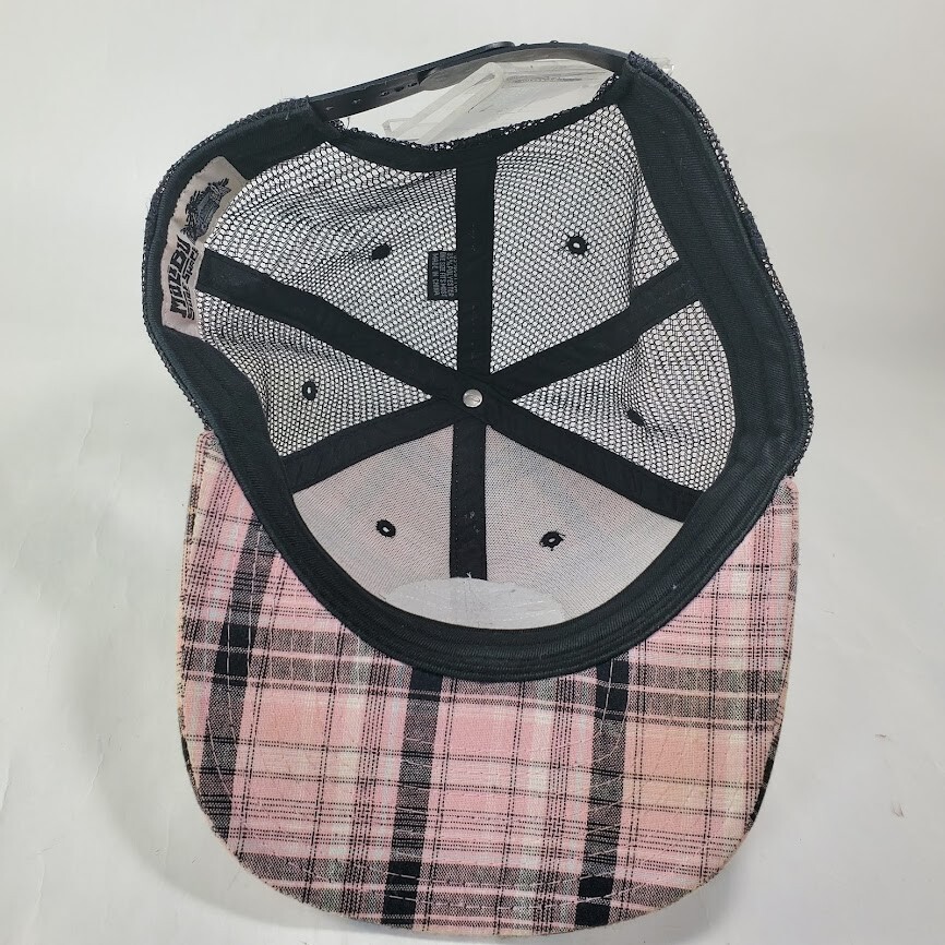 Malibu Cap Ron Jon Surf Shack Hat Surfing Flex Fit Blue Pink Gray Plaid ...