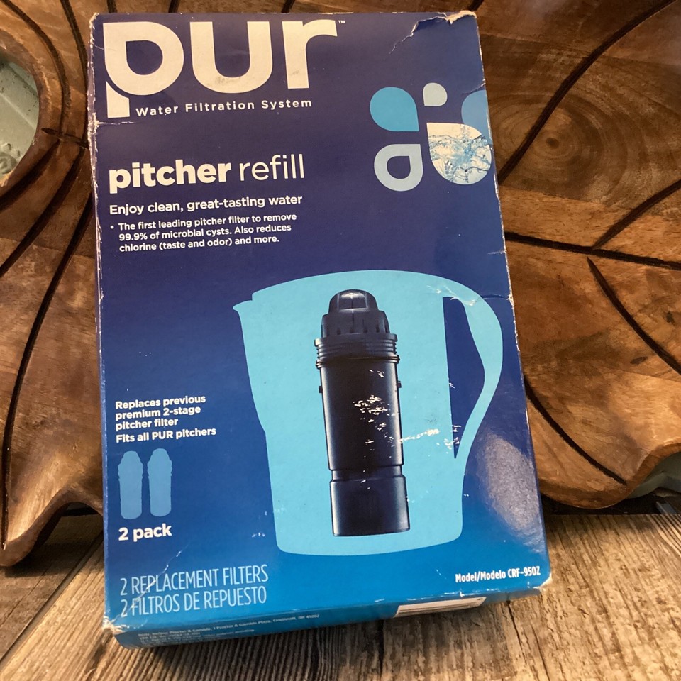 PUR CRF-950Z Max-Ion Basic Replacement Pitcher Filters 2 Pack New In ...