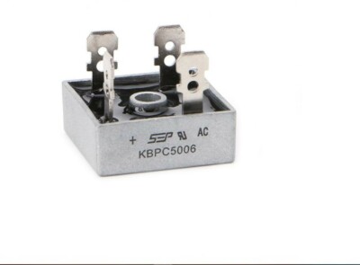 1PCS KBPC5006 Power Bridge Rectifier 50A 600V Metal Case Diode Bridge ...