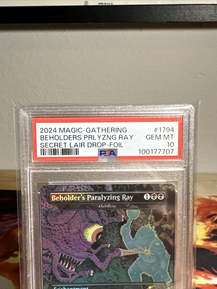 Beholder's Paralyzing Ray Foil MTG Secret Lair - PSA 10 Gem Mint | eBay