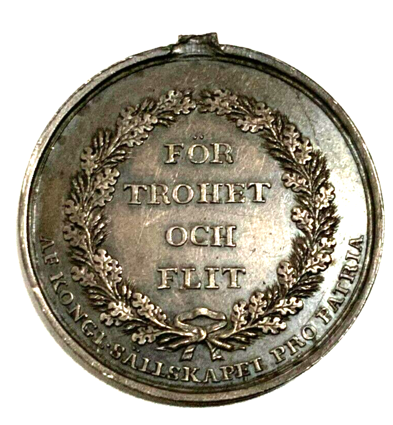 Lea Ahlborn Swedish medal, Oscar II Sveriges Norr. Goth. O. Vend ...