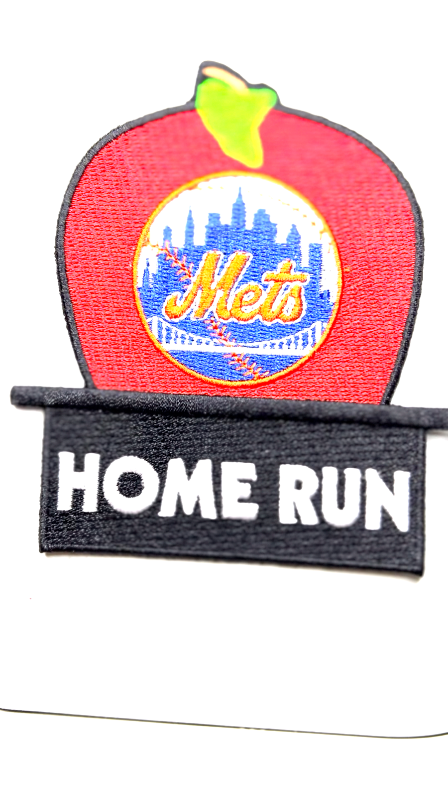 new york mets home run apple patch 4" x 3.5" | eBay