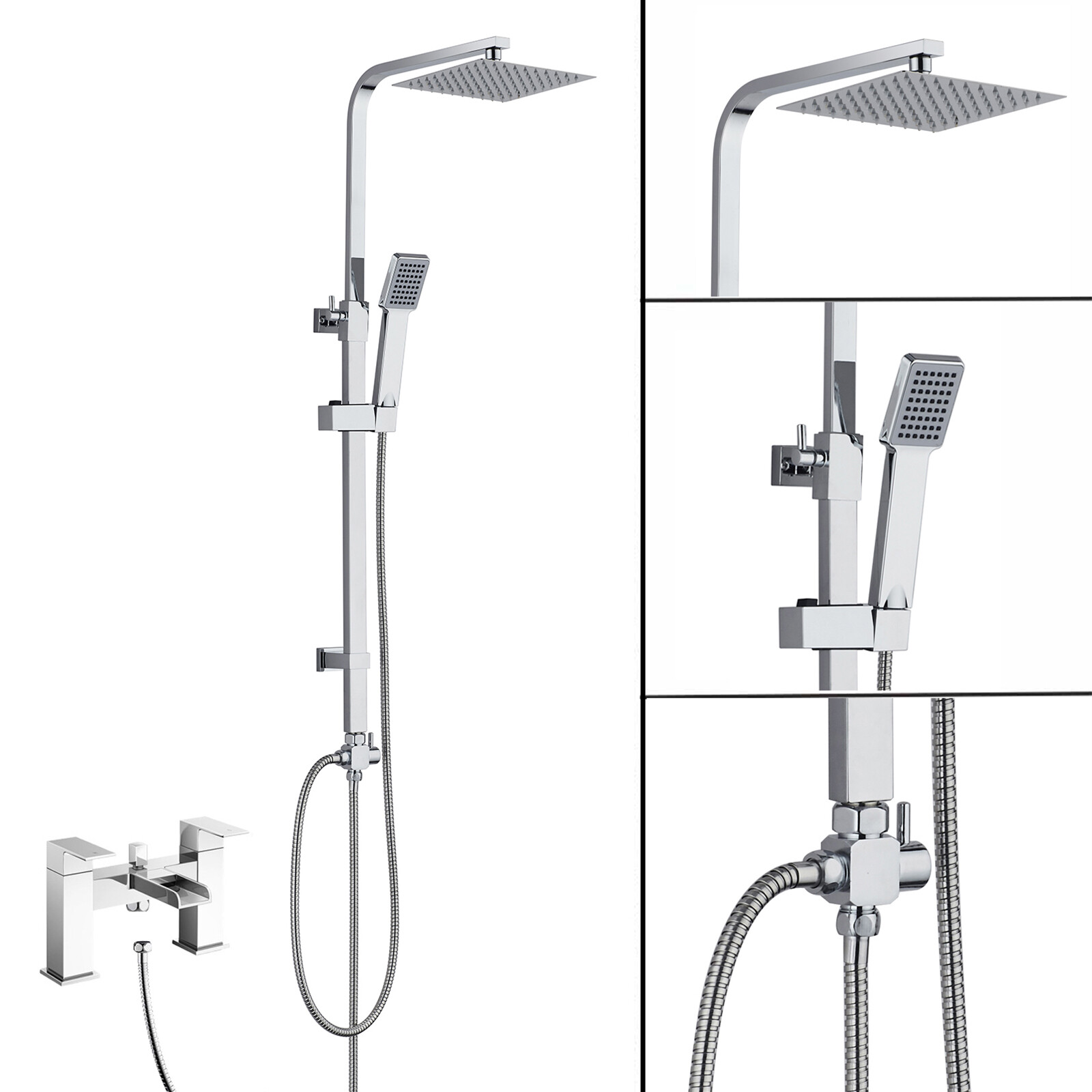 Waterfall Cascade Bathroom Taps, Basin Taps, Freestanding Bath Shower ...