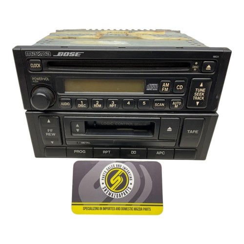 99-00 Mazda Miata MX5 OEM Bose Single Din Radio Unit CD Player Cassette ...