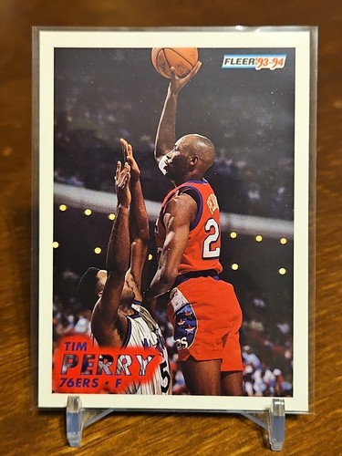 1993-94 Fleer Philadelphia 76ers Basktball Card #160 Tim Perry | eBay