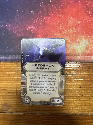 Star Wars Miniatures X-Wing Upgrade Card FEEDBACK ARRAY Illicit | eBay