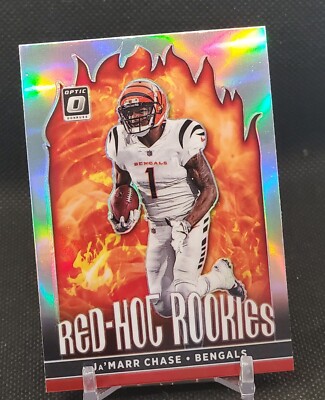 2021 Optic - Jamarr Chase - Red Hot Rookie Holo RC #RHR-4 - Bengals 🐅🔥 ...