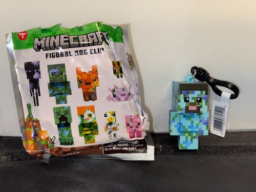 Monogram Minecraft Video Game Steve Chase A Figural Bag Clip Keychain ...