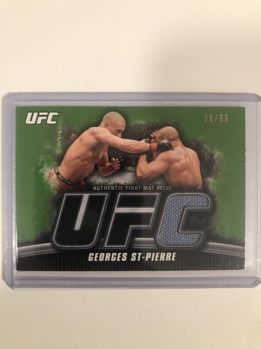 2010 Topps UFC Knockout - Fight Mat Relic Green #FM-GSP Georges St ...