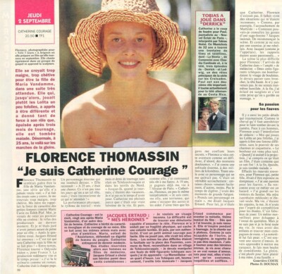 Coupure de presse Clipping 1993 Florence Thomassin (1 page1/2) | eBay
