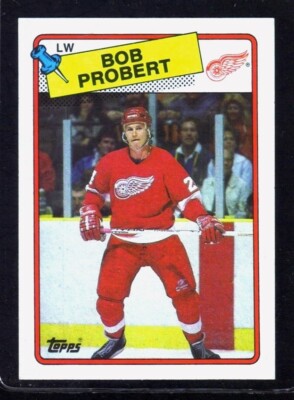 1988-89 Topps #181 Bob Probert DETROIT RED WINGS Rookie Card ~ NM/MT | eBay