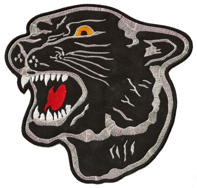 Parche Pantera Escudo Parche Negro Panther Tamaño Medio Fusible ...