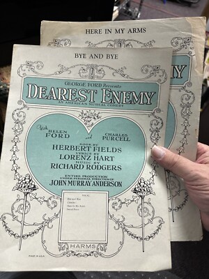 1925 Stage Musical 3-pack DEAREST ENEMY Rodgers & Hart (see Note) | eBay