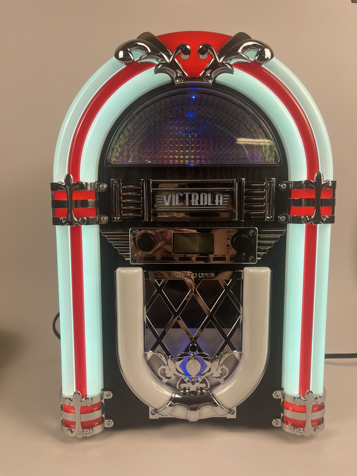 Victrola VJB-125 Retro Countertop Jukebox With CD Player and Bluetooth ...