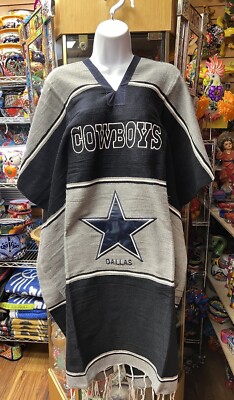 NFL Poncho Dallas Cowboys Acrylic Cotton/ NEW Made In 🇲🇽🇲🇽🇲🇽🇲🇽 | eBay