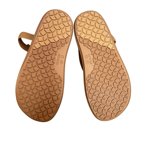 Crocs Brooklyn Luxe Gladiator Sandal CRS209557 TAN, Women Size US 8 New ...