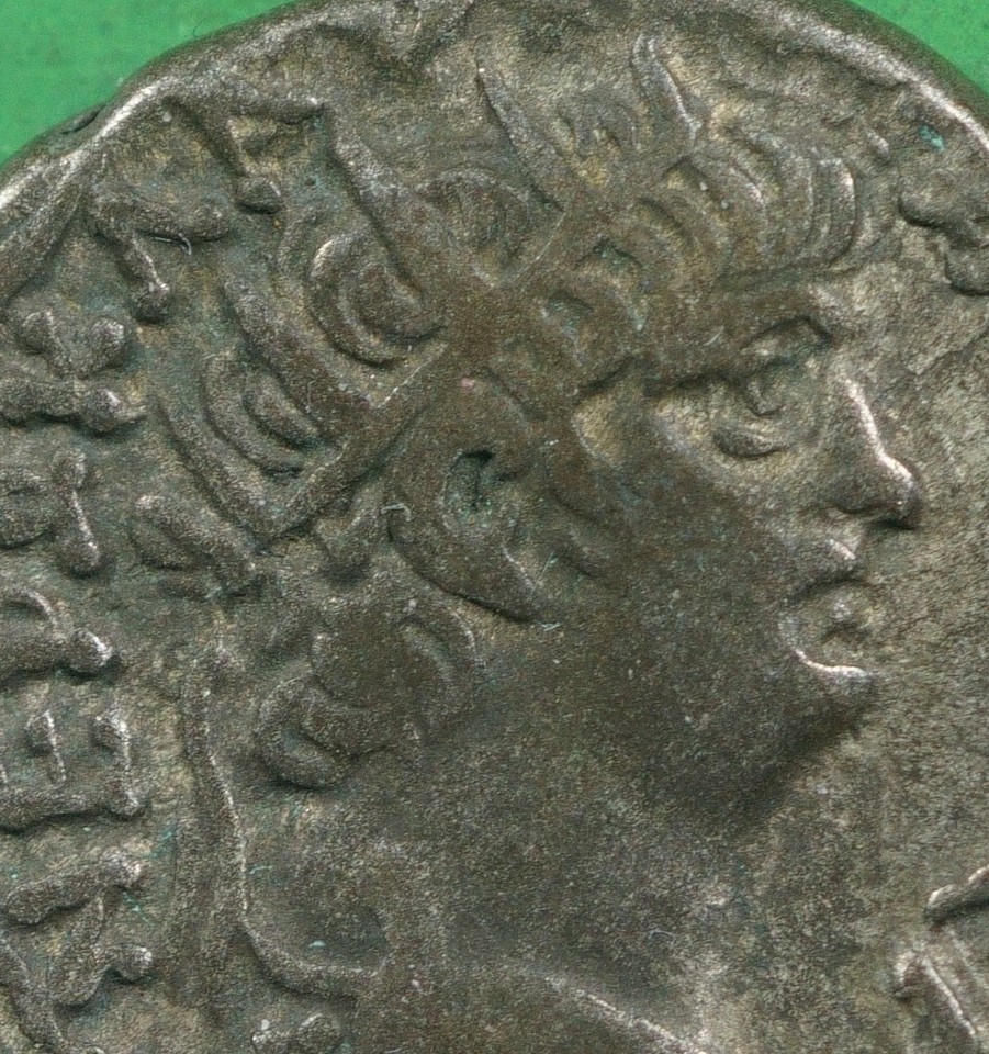 Roman Provincial ar26 Billon Tetradrachm Coin of Nero EAGLE Alexandria ...