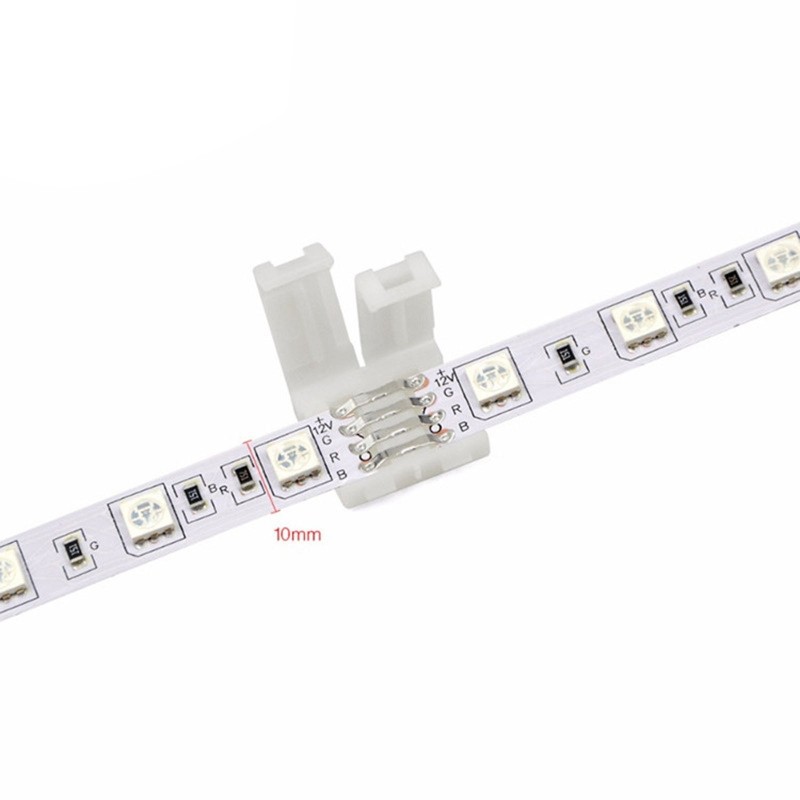 20x Solderless RGB LED Light Strip for 10mm Wide 4 Pin 5050 RGB LED ...