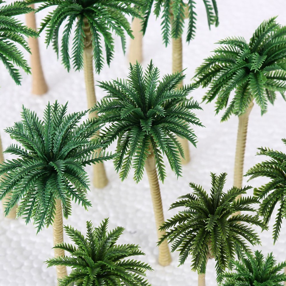 20 Pcs Model Tree Fake Simulation Coconut Landscape Trees Miniature ...