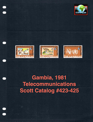 $1.75 Scott Value - 1981 GAMBIA Telecom Communication Africa MNH NH UMM ...