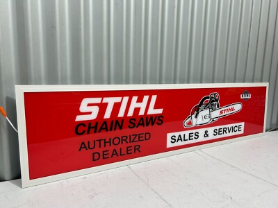 STIHL CHAINSAWS LIGHT UP PREMIUM FLAT HANGING SIGN LIGHT LED | eBay