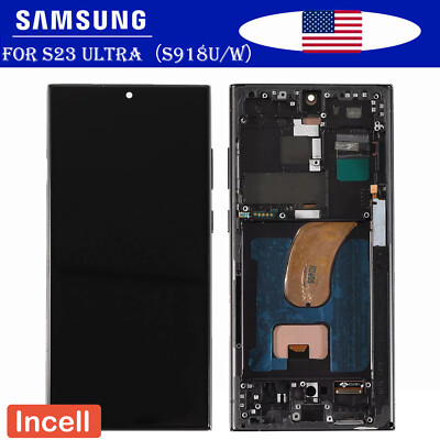 Small Incell For Samsung Galaxy S23 Ultra S918U/W LCD Display Screen ...