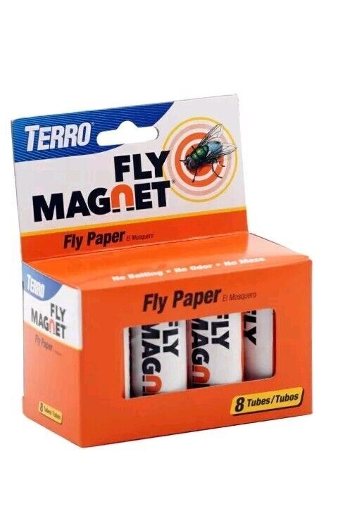 TERRO T518 Fly Magnet Sticky Fly Paper Fly Trap, 8 pack | eBay
