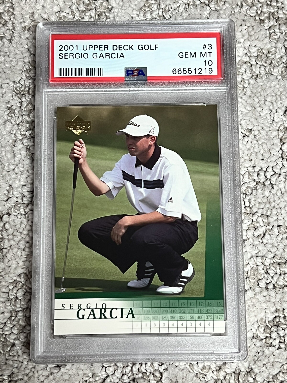 PSA 10 GEM MINT PGA GOLF CARD 2001 UPPER DECK SERGIO GARCIA ROOKIE 3 | eBay