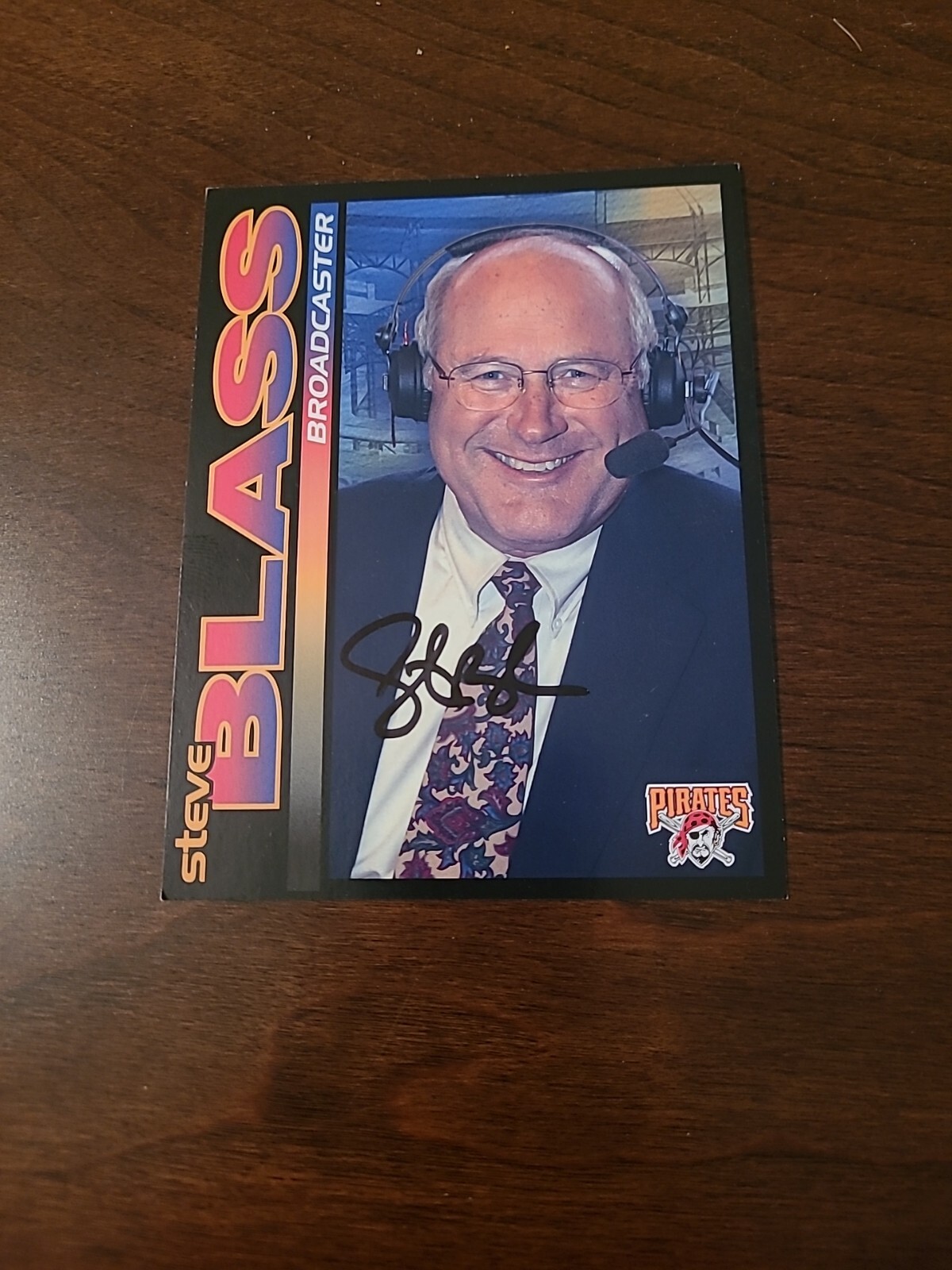 Nice Steve Blass Signed 3.5x5" Pittsburgh Pirates Team Issue Card | eBay