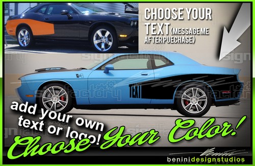 Billboard CUDA Racing Stripes FITS 2008-2014 2015-2023 Challenger SXT ...