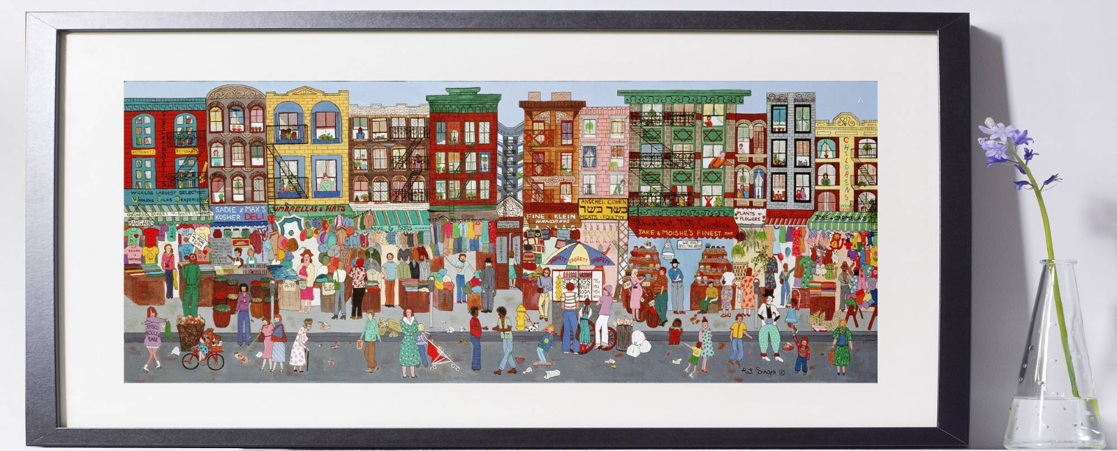 Orchard Street, NYC Art Reproduction 8x10" Pat Singer's New York - Home ...