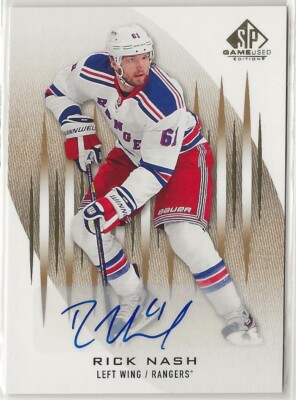 2013-14 SP Game Used Gold Autographs #38 Rick Nash New York Rangers | eBay