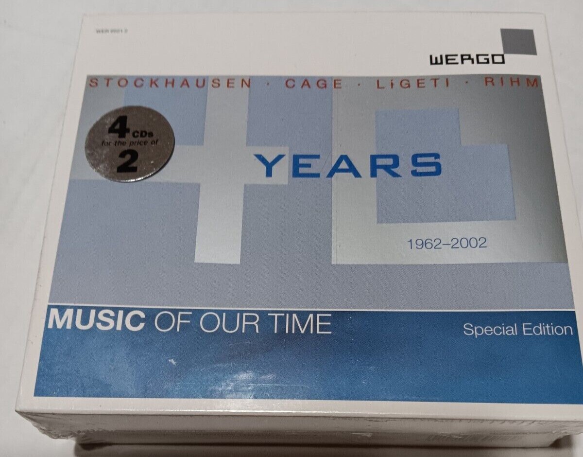 Wergo 40 Years 1962-2002 Music of Our Time (4 CD) / Stockhausen Cage ...