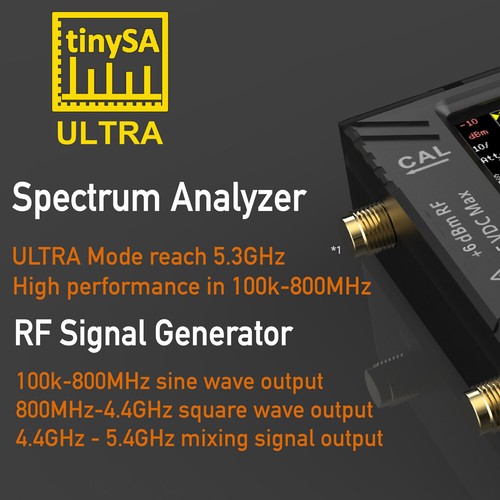 New Handheld Spectrum Analyzer TinySA ULTRA 3.95in Touch Screen Build ...
