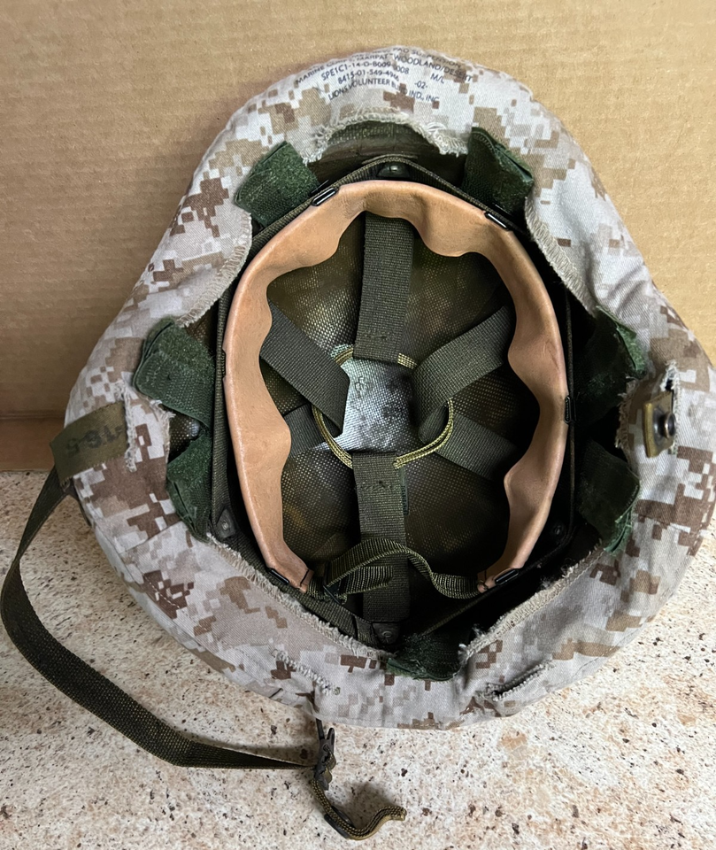 USMC PASGT Helmet with Marpat Cover-Size M-2 | eBay