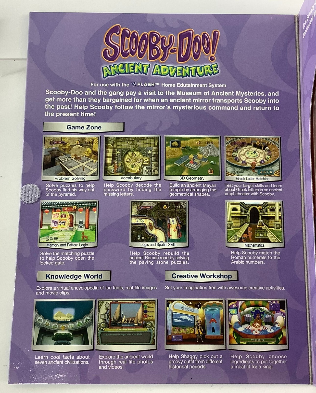 Scooby-Doo: Ancient Adventure (Vtech V.Flash, 2006) for sale online | eBay