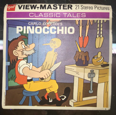 Vintage GAF VIEW-MASTER Pinocchio 21 Stereo Pictures | eBay