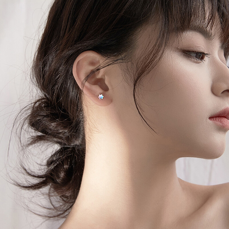 1Pair Aurora Colorful Earring for Women Ear Bone Nail Cartilage Earring ...