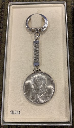 NOS VTG Uncirculated Half Dollar SWANK Keychain 1964 Never Removed | eBay