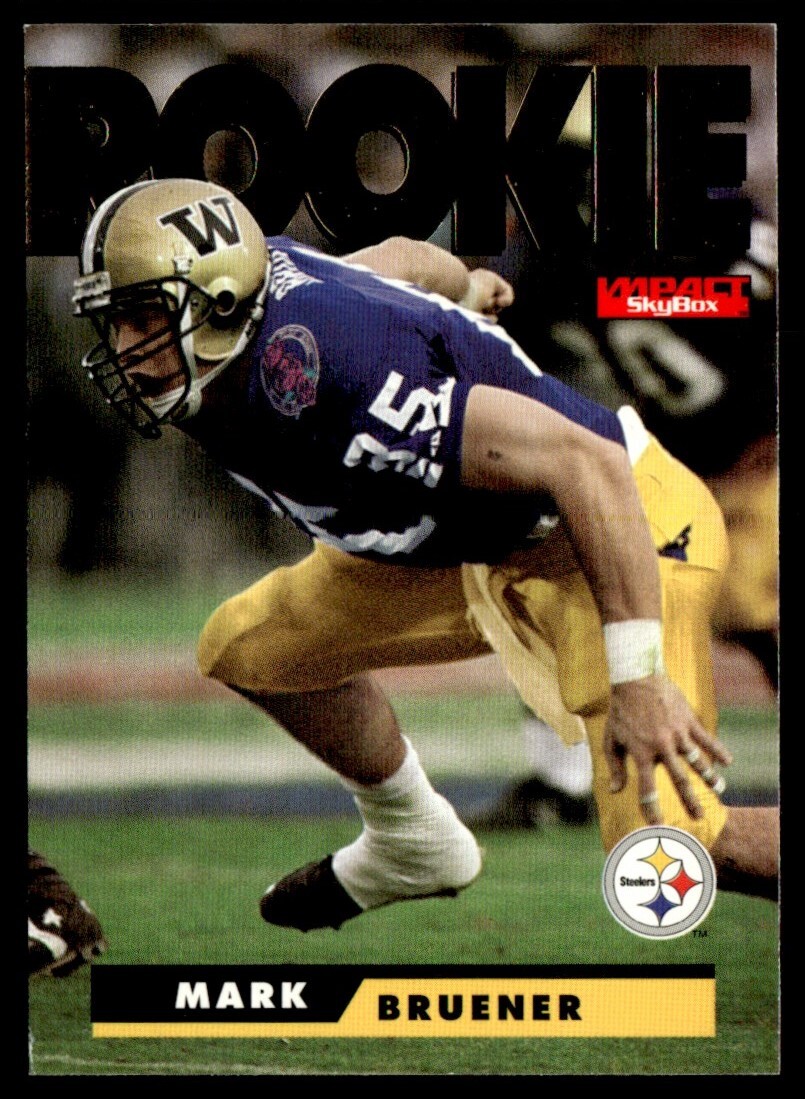 1995 SkyBox Impact #189 Mark Bruener Rookie Pittsburgh Steelers | eBay
