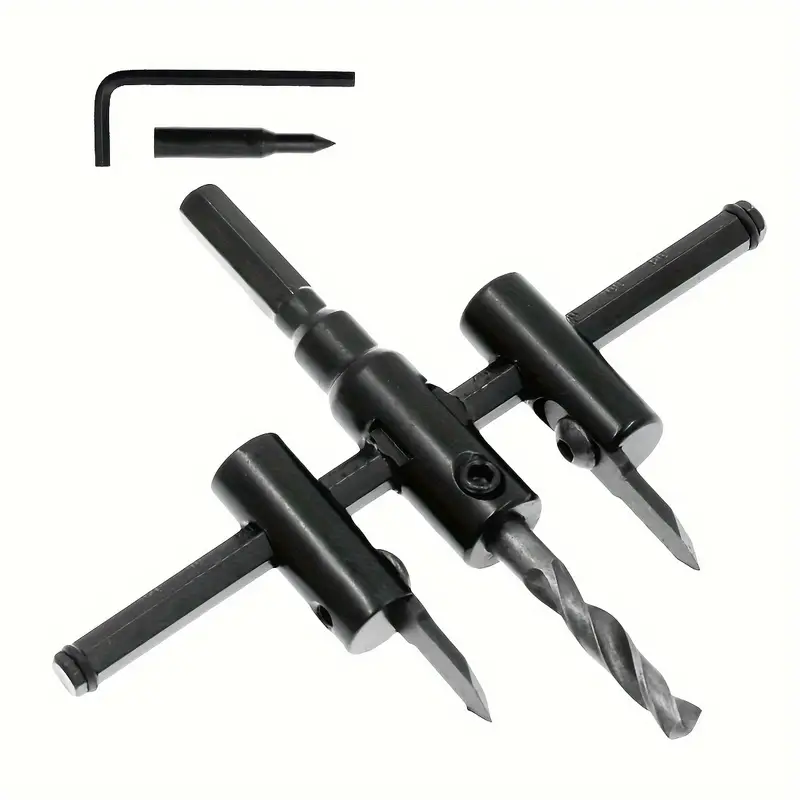Adjustable Hole Saw Circle Cutter for Wood Hole Cutter Drill Bit Tool ...