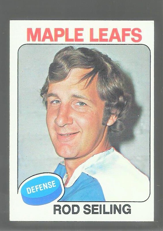 1975 TOPPS HOCKEY #229 ROD SEILING NM TORONTO MAPLE LEAFS NICE VINTAGE ...