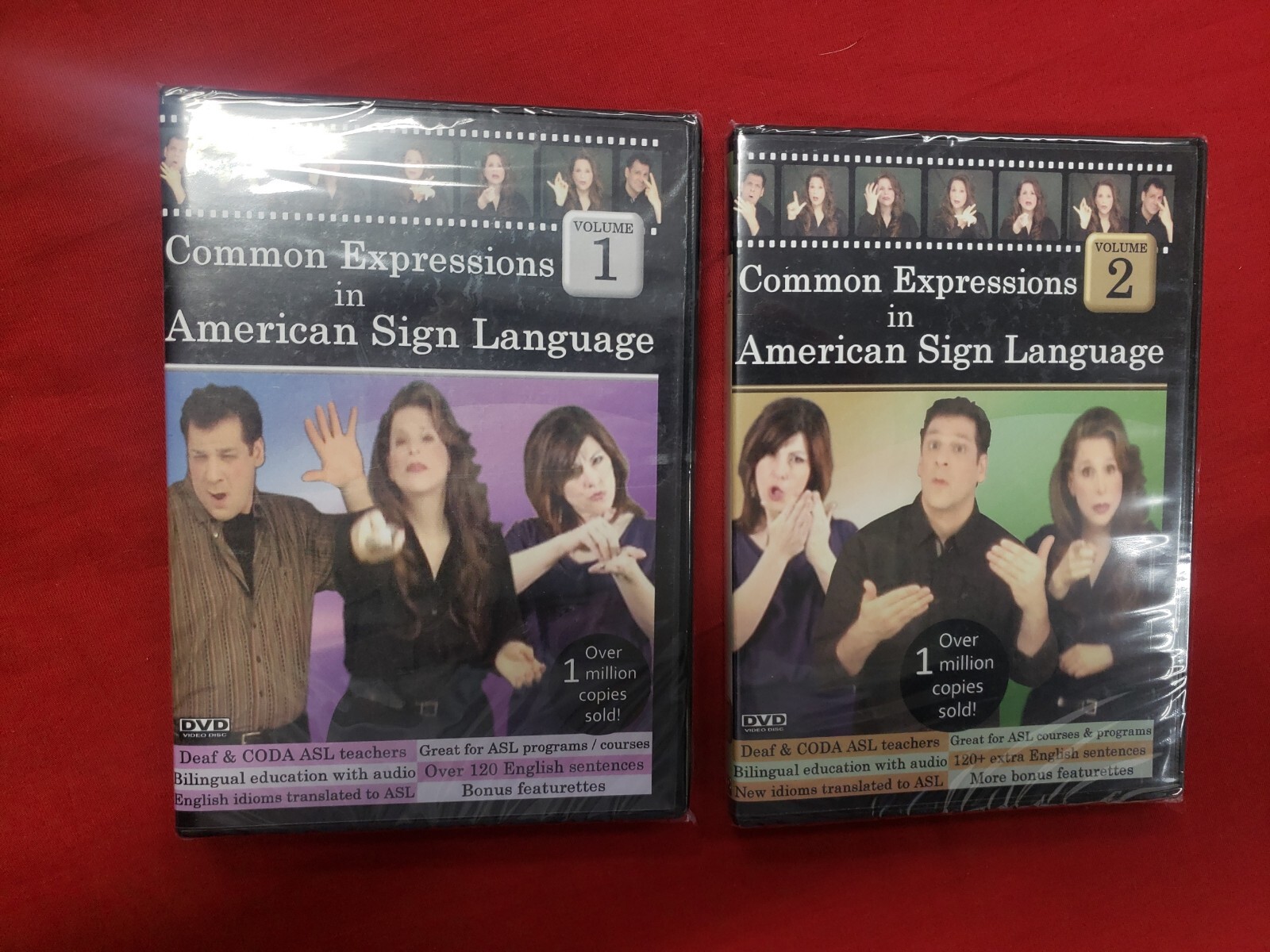 Common Expressions in American Sign Language, Vol. 1 and 2 NEW SEALED ...