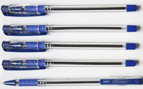 10X Cello FINE GRIP Ball Pen Blue 0.7 mm Smooth Writing*School*Home ...