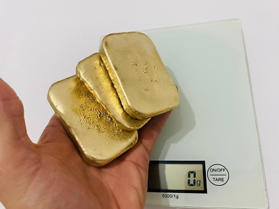 955 Grams Scrap Gold Bar For Gold Recovery Melted Different Computer ...