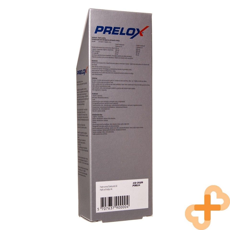 PRELOX 60 Tablets Supplement For Men's Sexual Health L-arginine ...