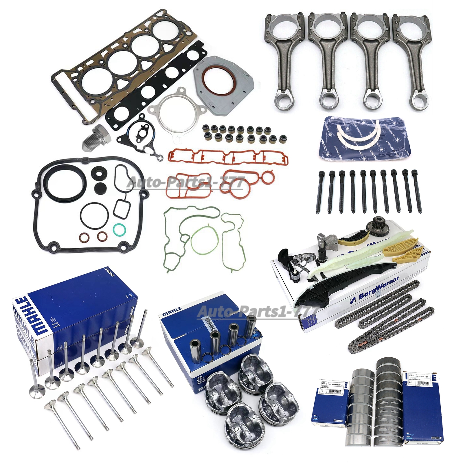 OEM Engine Overhaul Rebuilding Pistons Valves Kit For VW Audi A4 A5 1 ...