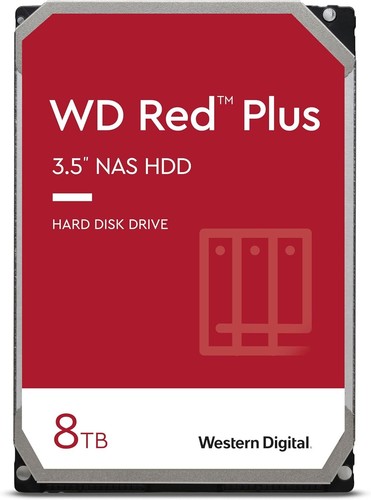 Western Digital 8TB WD Red Plus NAS Internal Hard Drive HDD (WD80EFAX ...
