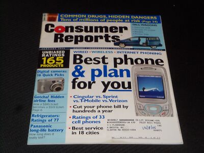 2006 JANUARY CONSUMER REPORTS MAGAZINE - CELL PHONES COVER - O 14853 | eBay