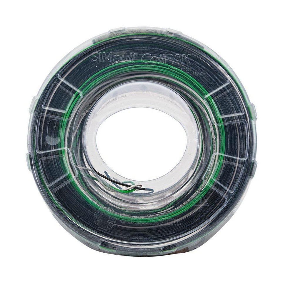 350 Ft 12/3 Solid SIMpull CoilPAK THHN Tri-Wire Black/White/Green Heat ...